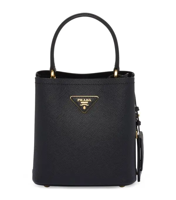 Prada Small Saffiano Panier Top-handle Bag - Black