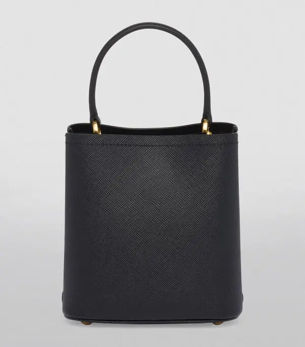 Prada Small Saffiano Panier Top-handle Bag - Black