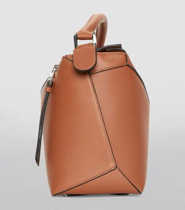 Loewe Leather Puzzle Edge Top-handle Bag - Brown