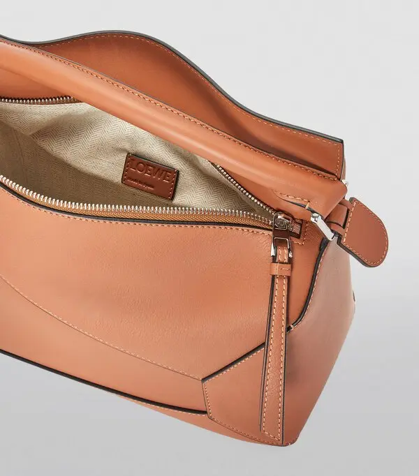 Loewe Leather Puzzle Edge Top-handle Bag - Brown