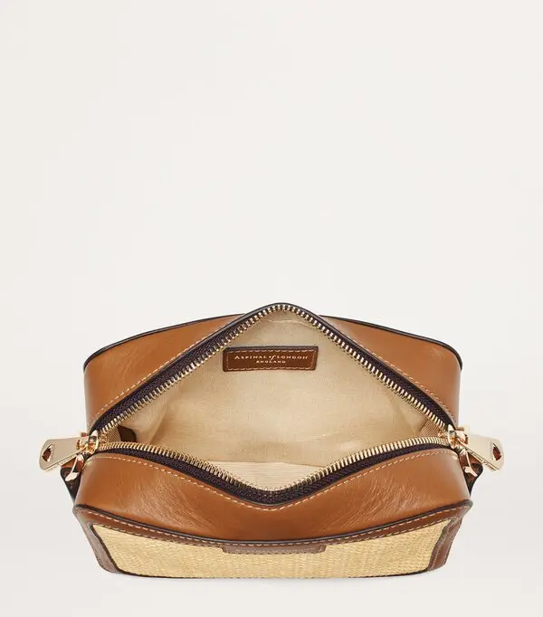 ASPINAL OF LONDON Leather Woven Camera Bag