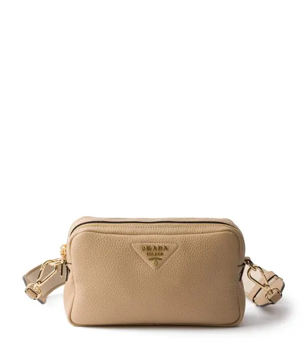 Prada Leather Cross-body Bag - Neutral