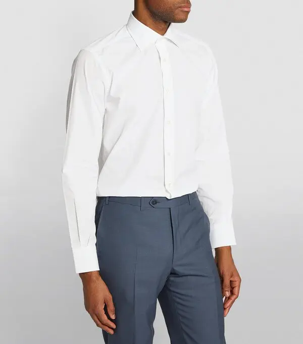 Canali Egyptian Cotton Slim-fit Shirt - White