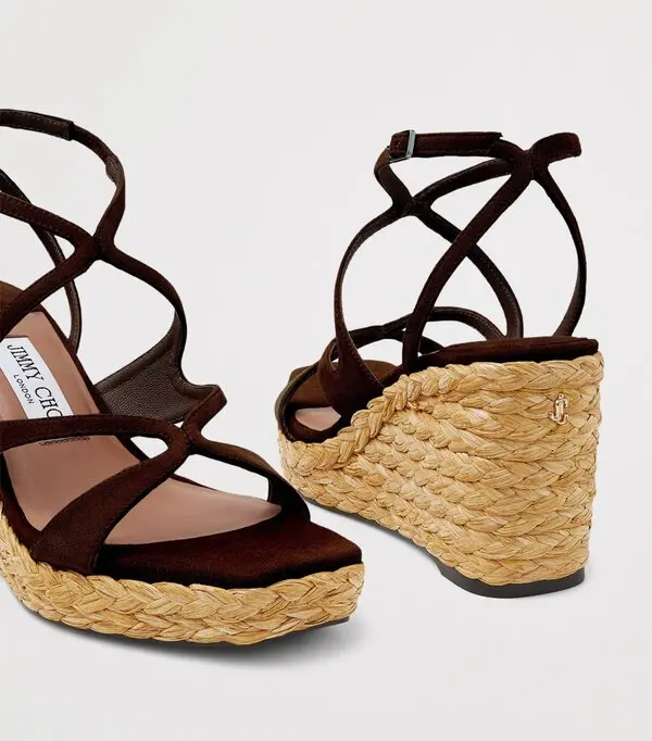 JIMMY CHOO Ayla 85 Wedge Sandals