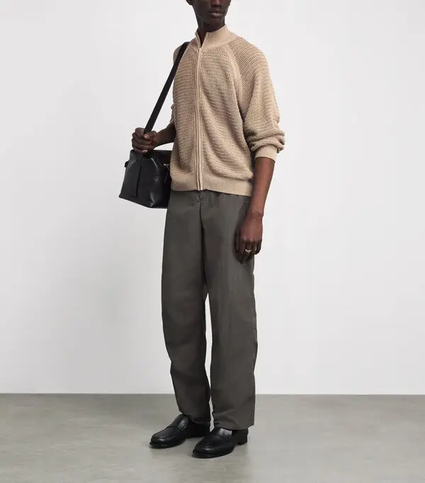 LE17SEPTEMBRE Open-knit Zip-up Cardigan
