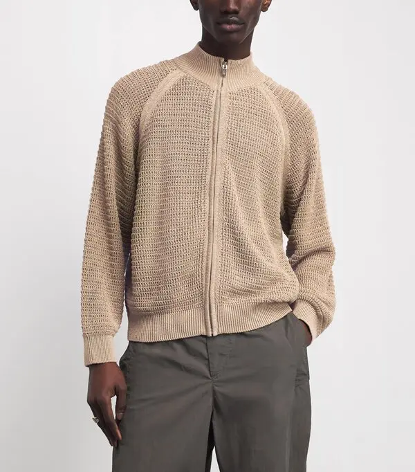 LE17SEPTEMBRE Open-knit Zip-up Cardigan