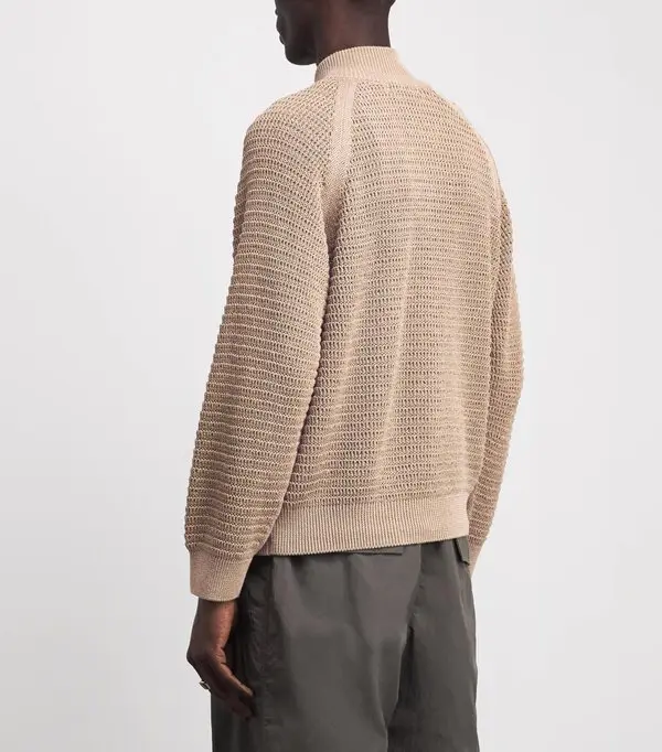 LE17SEPTEMBRE Open-knit Zip-up Cardigan