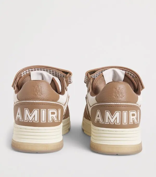 Amiri Ma Skyline Leather Sneakers - Brown
