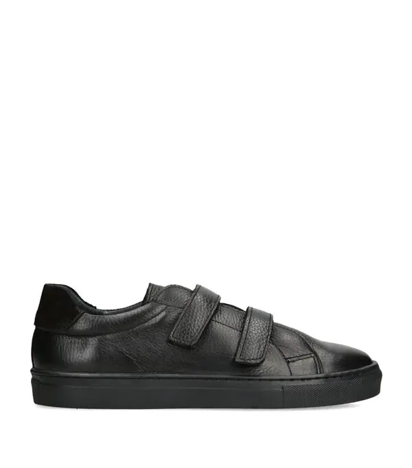 PAPOUELLI Leather Atlas Sneakers - Black