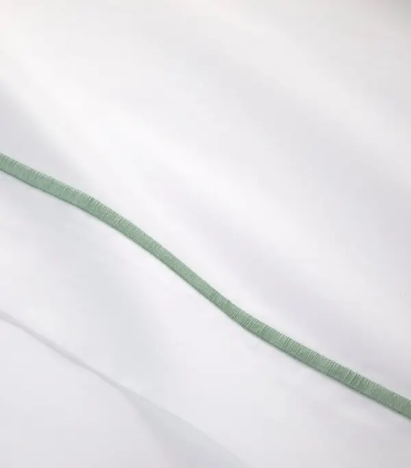 YVES DELORME Cotton Athena Flat Sheet - Green