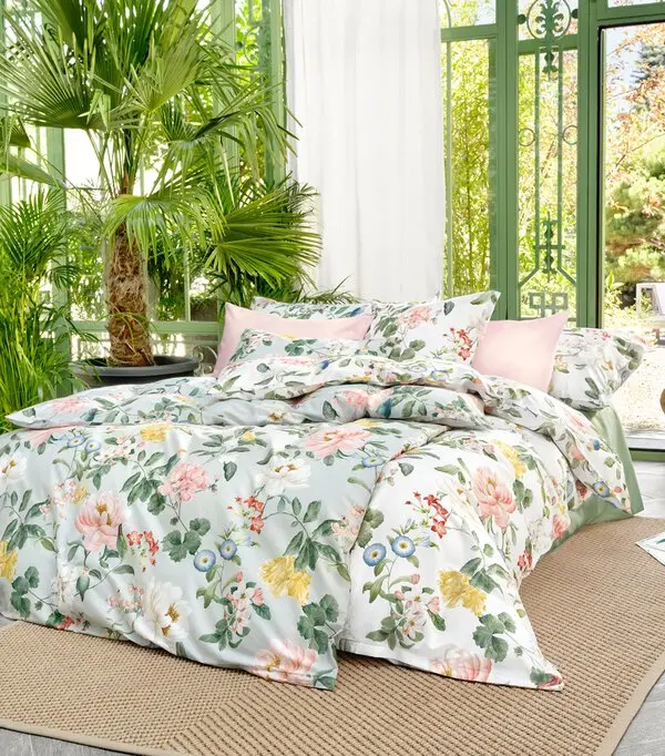 SCHLOSSBERG Floral Artemis-noblesse King Duvet Cover - White