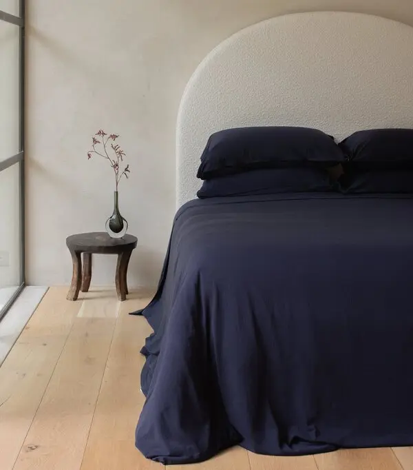 SHELEP Merino Jersey Super King Duvet Cover - Blue