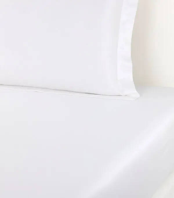 YVES DELORME COUTURE Prodige King Fitted Sheet - White