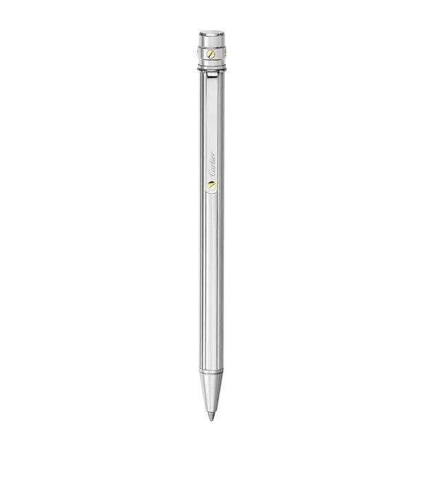 Cartier Santos De Ballpoint Pen - Silver