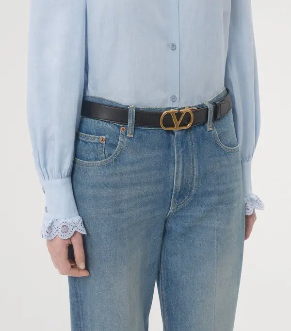 Valentino Garavani Vlogo Signature Reversible Belt