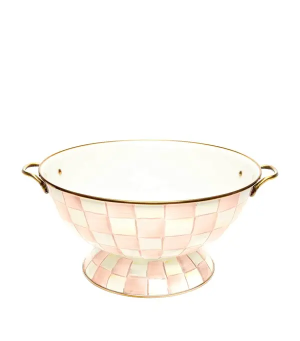 MACKENZIE-CHILDS Rosy Check Everything Bowl - Pink