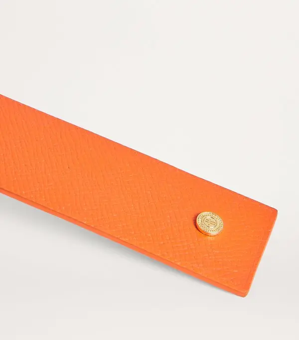 Harrods Leather Embossed-logo Bookmark