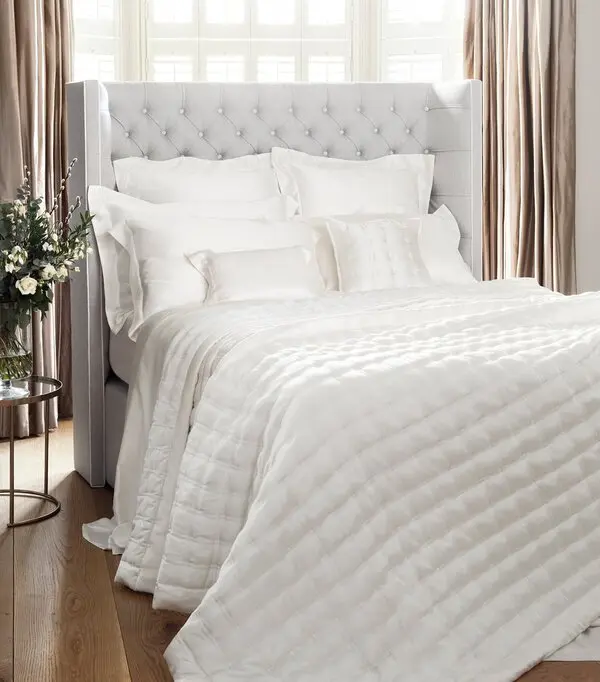 Gingerlily Silk Windsor Square Cushion - Ivory