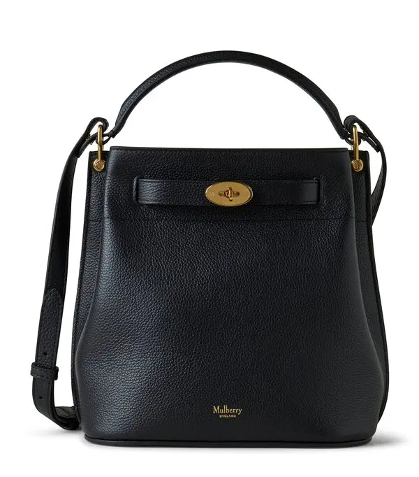 Mulberry Leather Islington Bucket Bag - Black