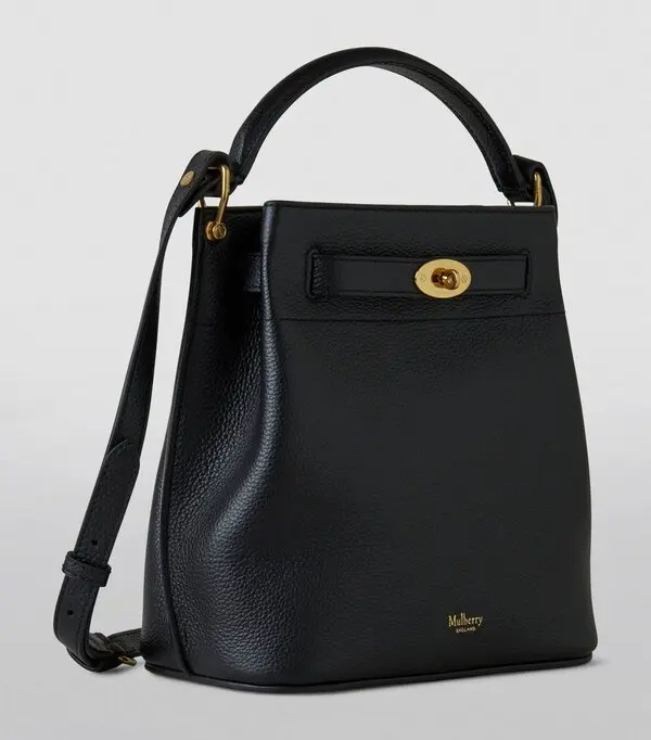 Mulberry Leather Islington Bucket Bag - Black
