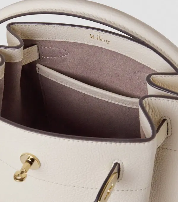 Mulberry Leather Islington Bucket Bag - White