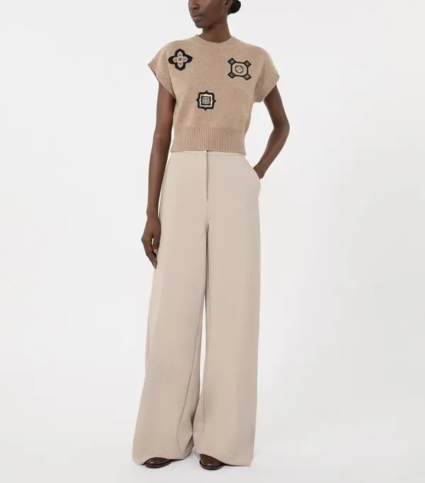 Max Mara Jersey Wide-leg Trousers