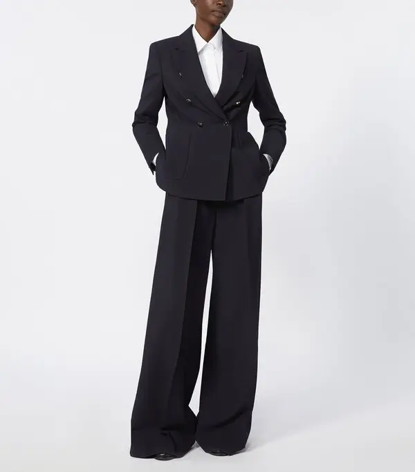 Max Mara Virgin Wool Double-breasted Blazer