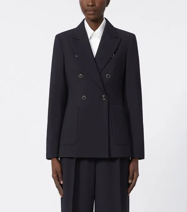 Max Mara Virgin Wool Double-breasted Blazer