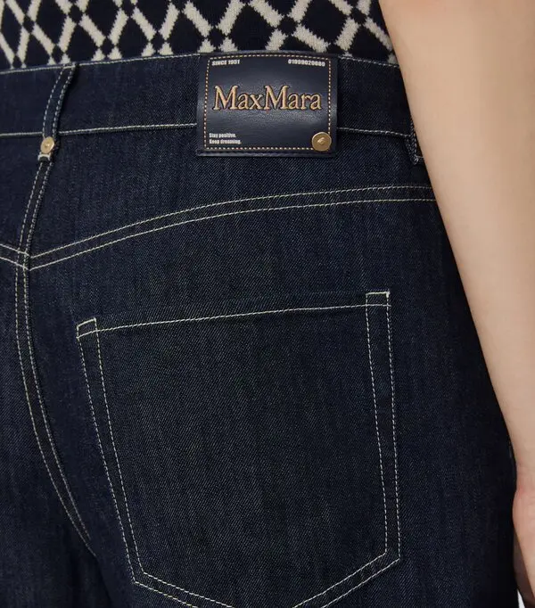 Max Mara Turn-up-hem Wide-leg Jeans