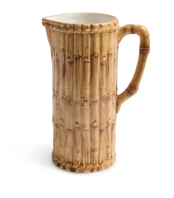 LES-OTTOMANS Bamboo Jug - Yellow