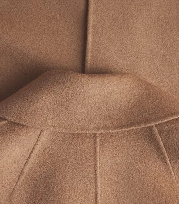 Max Mara Virgin Wool Wrap Coat - Beige
