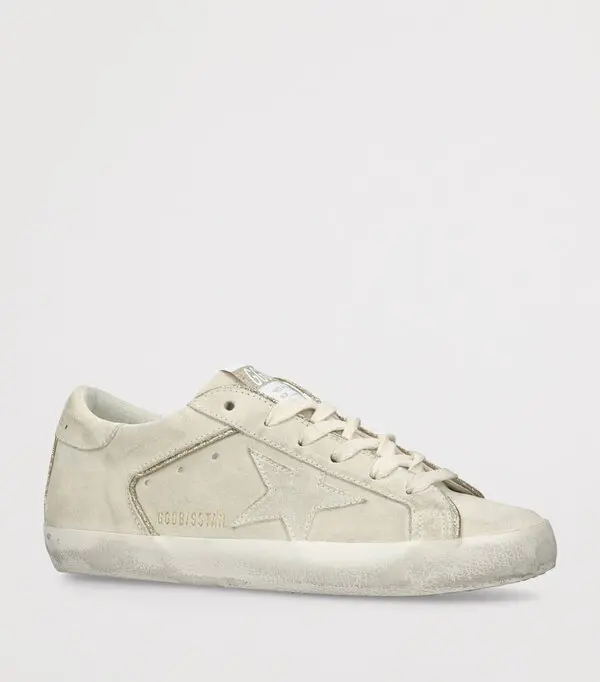 GOLDEN GOOSE Super Star Suede Sneakers - Beige