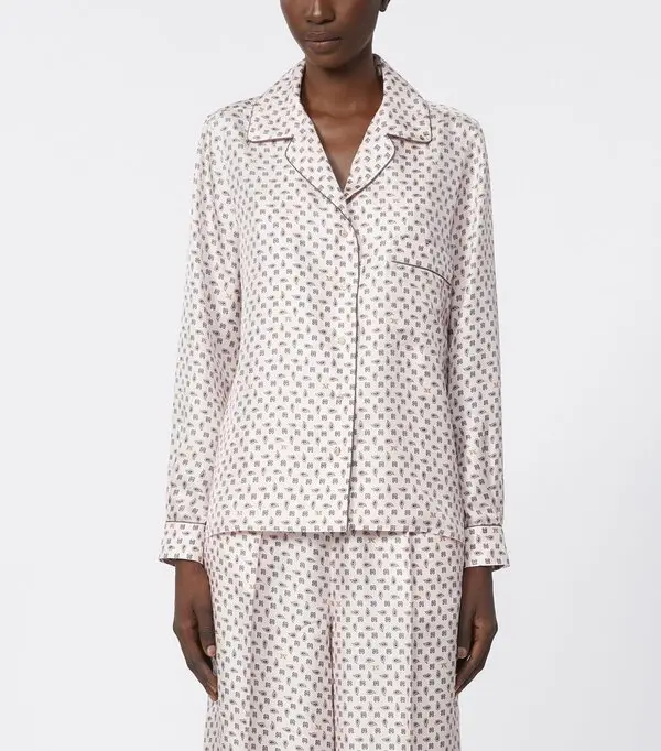 Max Mara Printed Silk Shirt