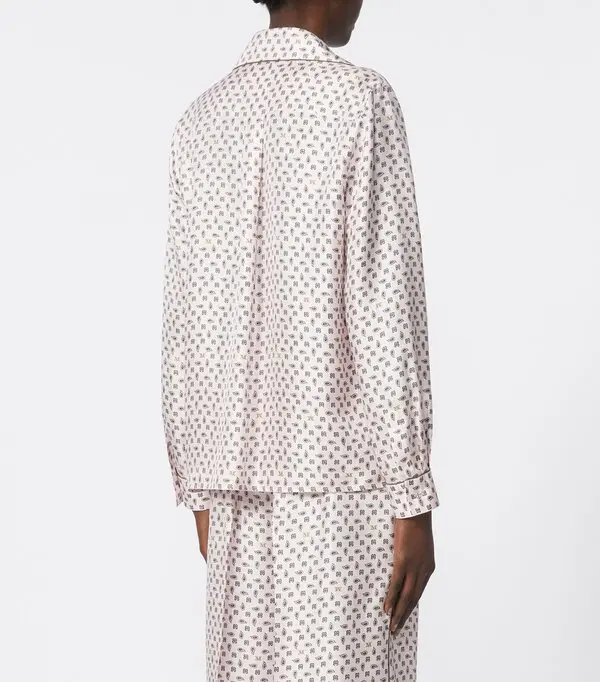 Max Mara Printed Silk Shirt