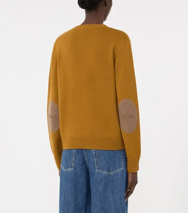 Max Mara Wool-cashmere Crewneck Sweater - Yellow