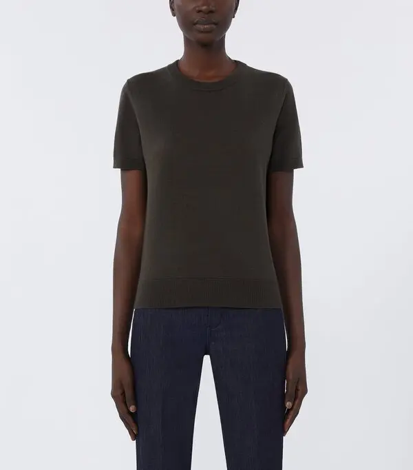 Max Mara Wool Short-sleeve Sweater