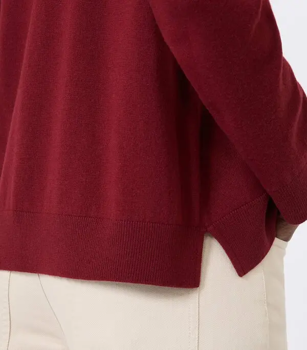 Max Mara Wool Polo-collar Sweater - Red