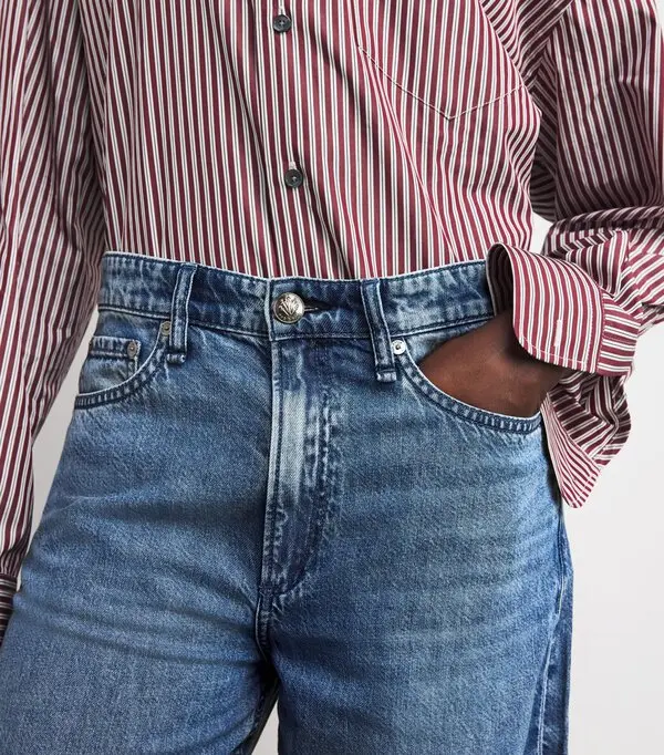 Rag & Bone Logan Mid-rise Wide-leg Jeans - Blue