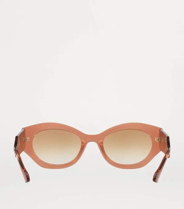 Gucci Injected Oval Sunglasses - Brown