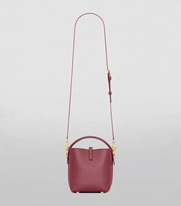 Saint Laurent Mini Le 37 Bucket Bag - Red