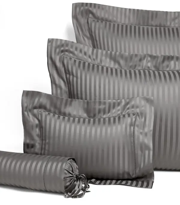 PRATESI Raso Rigato Pillowcase - Grey