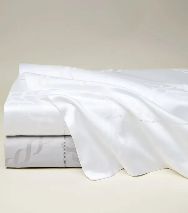 PRATESI Treccia King Flat Sheet - Grey
