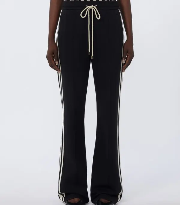 Max Mara Cotton-blend Flared Sweatpants