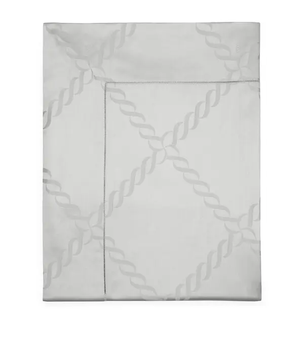 PRATESI Ori Treccia Super King Flat Sheet - Grey