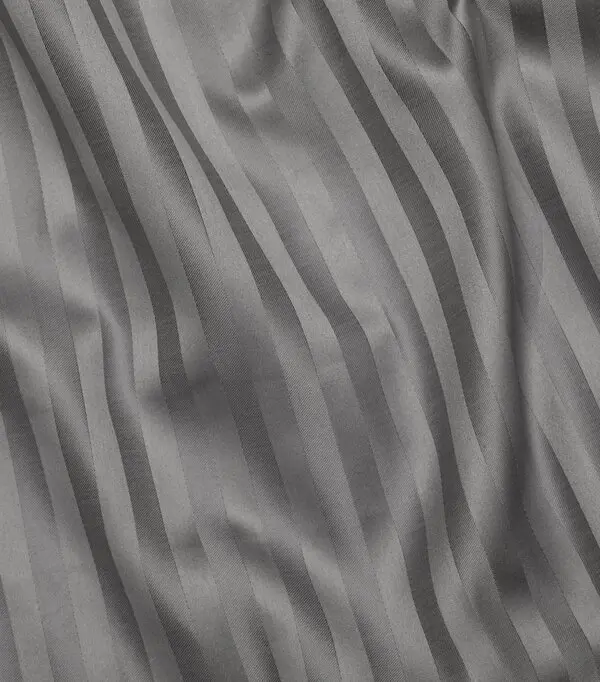 PRATESI Raso Rigato King Duvet Cover - Grey