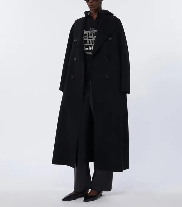 Max Mara Faux Leather Wide-leg Trousers