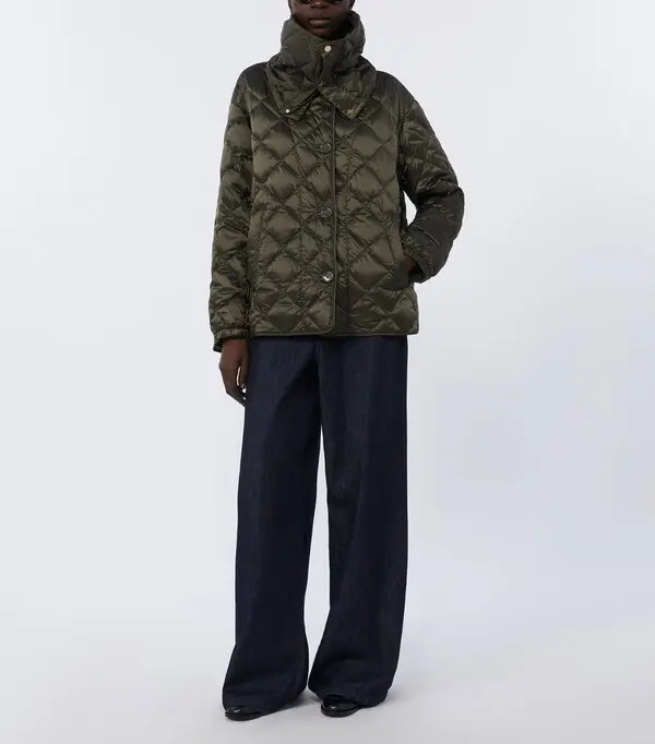 Max Mara Diamond-quilted Down Jacket