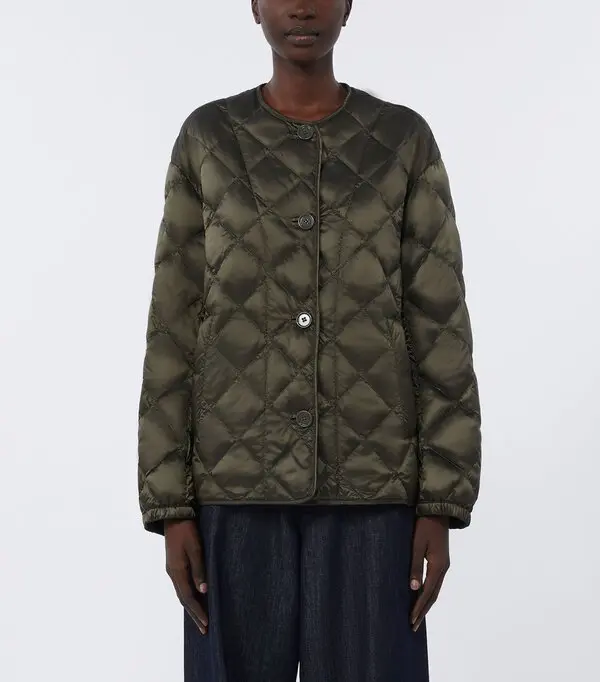 Max Mara Diamond-quilted Down Jacket