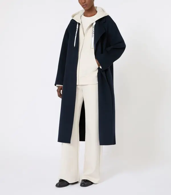 Max Mara Collection Cotton-blend Jacquard Ribbon Sweatpants - White