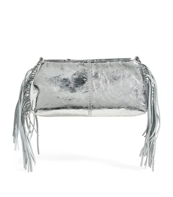 Maje Leather Miss M Clutch